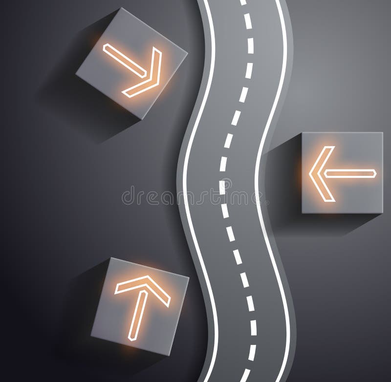Road and traffic signs stock vector. Illustration of decision - 50848222