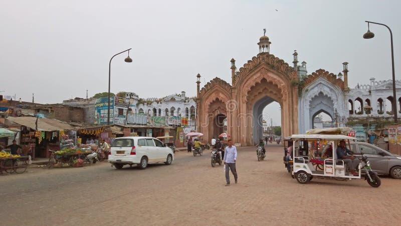 Road Traffic on the Streets of Lucknow. Stock Video - Video of crowd ...