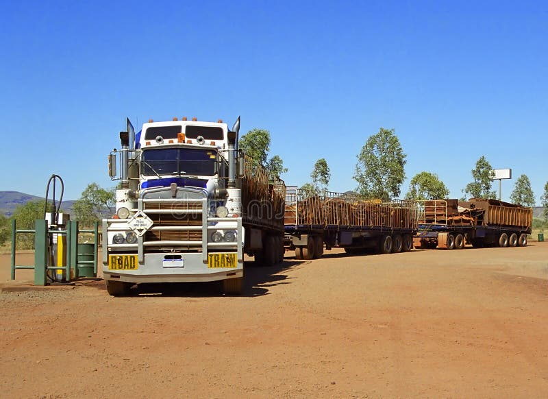 Road Train stock photo. Image of outback, road, train - 10063492