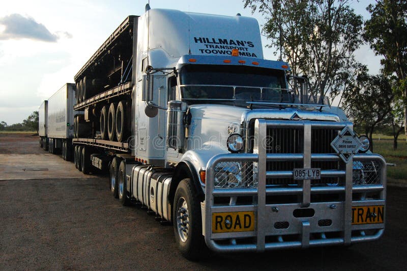Road train carrying fuel stock photo. Image of fuel, triple - 20378214