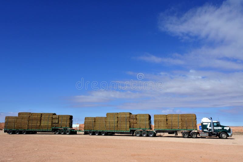 Road Train in Central Australia Outback Stock Image - Image of desert ...