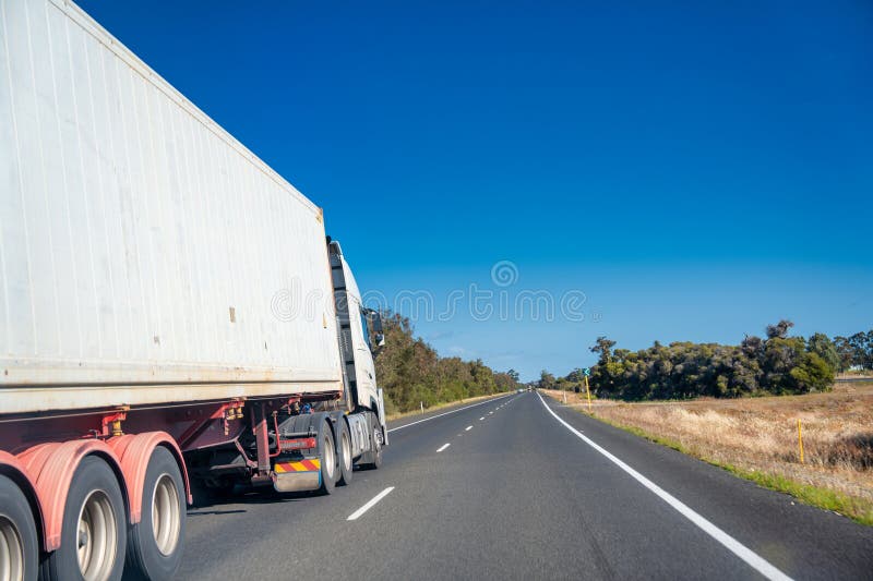 Road Trains in Western Australia Stock Photo - Image of asphalt ...