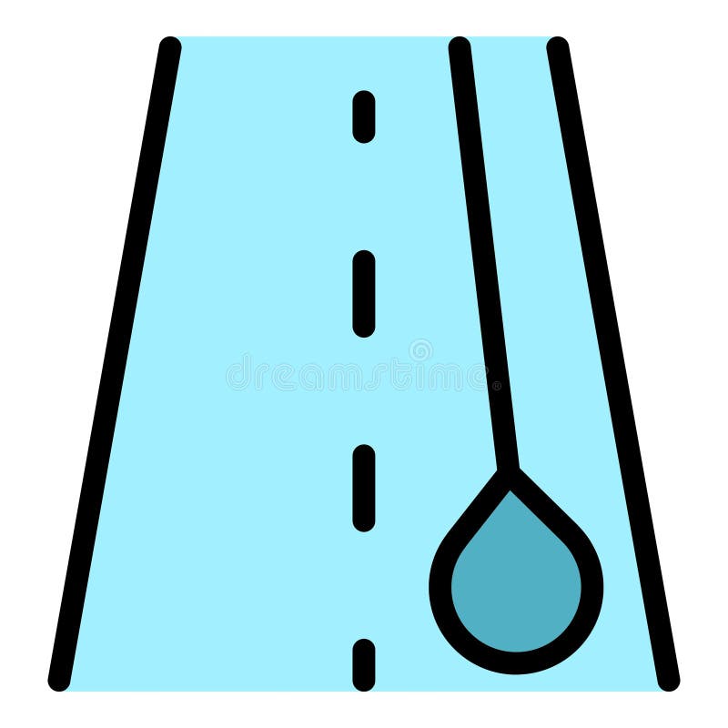 Road Trajectory Icon Vector Flat Stock Illustration - Illustration of ...