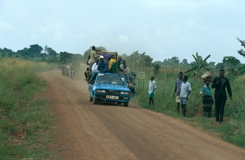 Road transport in Rwanda. editorial photography. Image of transport ...