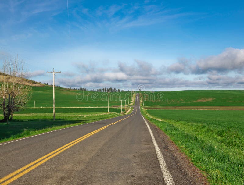 Up and Down Rural Highway stock photo. Image of lands - 21371104
