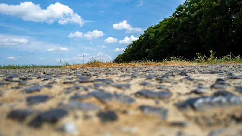 Road less Traveled: Cobblestone Perspective Stock Image - Image of ...