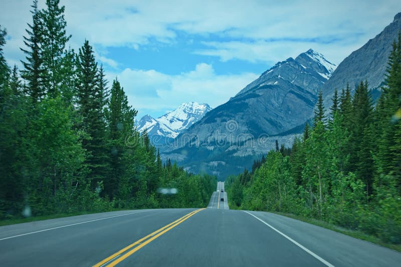 Road Trip in Alberta, Canada Stock Photo - Image of journey, rocks ...