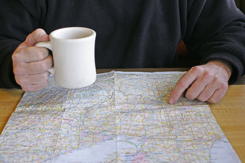 Road trip coffee break stock image. Image of directions - 4775481
