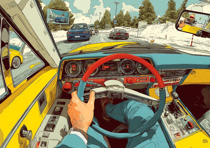 Road Trip, Driving, Mountain View, Daytime Stock Photo - Image of ...