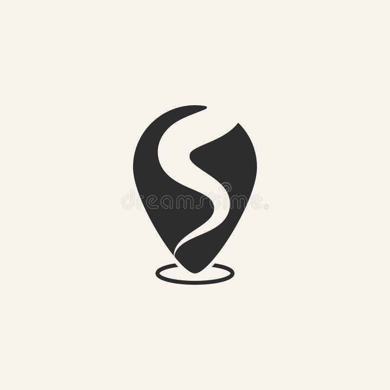 Road Trip Location Monogram Logo Vector Design Illustration Stock ...