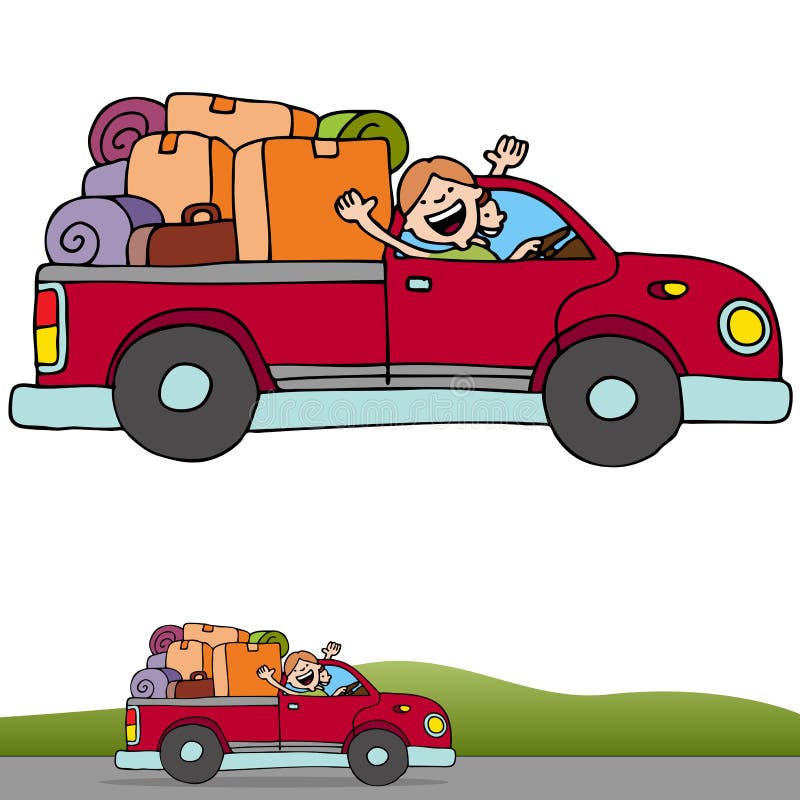 Road Trip Pickup Truck Banner Royalty Free Stock Photography - Image ...