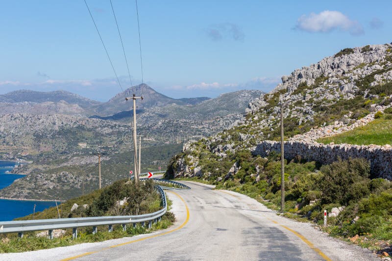 Road in Turkey stock image. Image of highway, coastline - 216333823