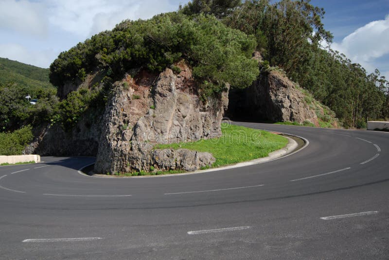 Road turn stock image. Image of freeway, pass, speed - 14848879