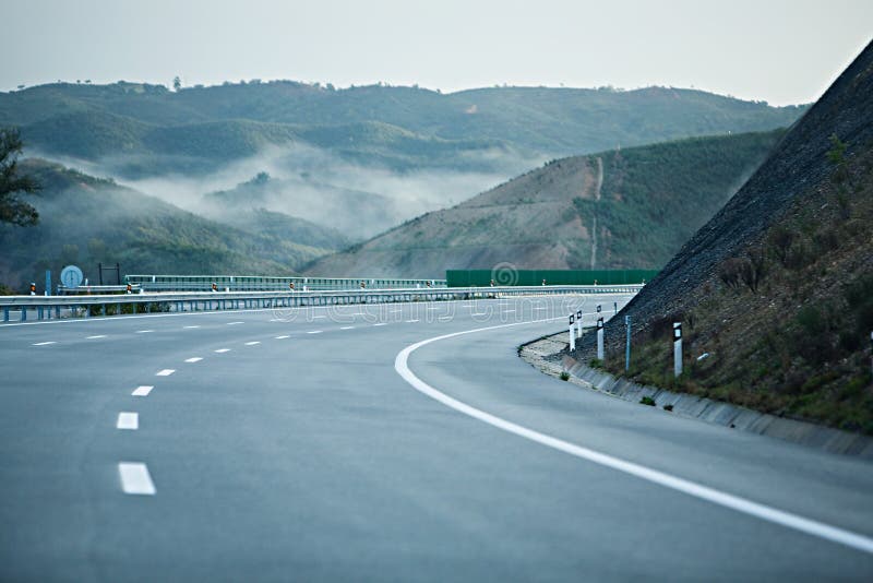 Road Turn Stock Image - Image: 4936291