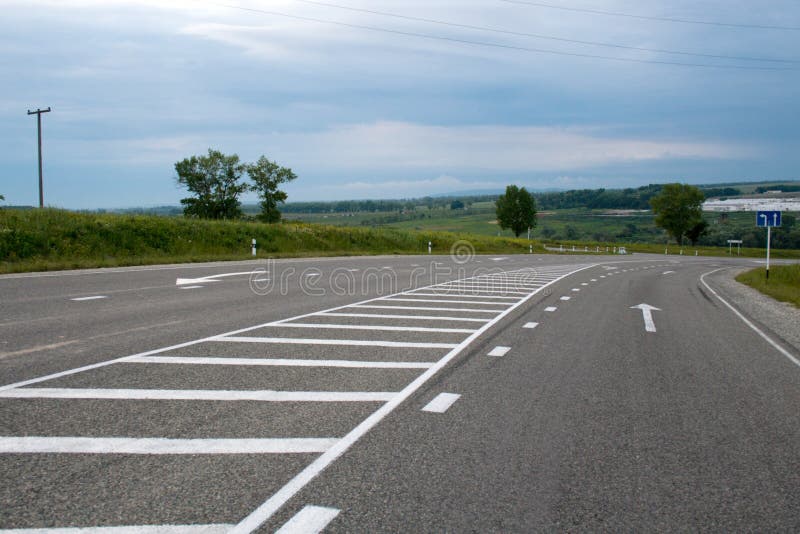 Road turn stock photo. Image of highway, line, pass, automobile - 5414506