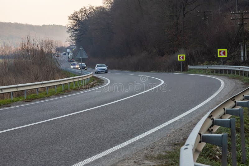 Road Turns Right Than Left View Stock Photos - Free & Royalty-Free ...
