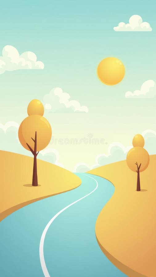 Road Two Trees Either Side Sun Sky Stock Photos - Free & Royalty-Free ...