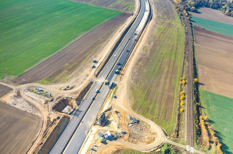 Road under construction stock image. Image of rural, panoramic - 62953273
