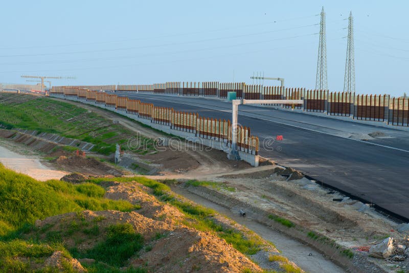 Road under construction stock image. Image of development - 40178861