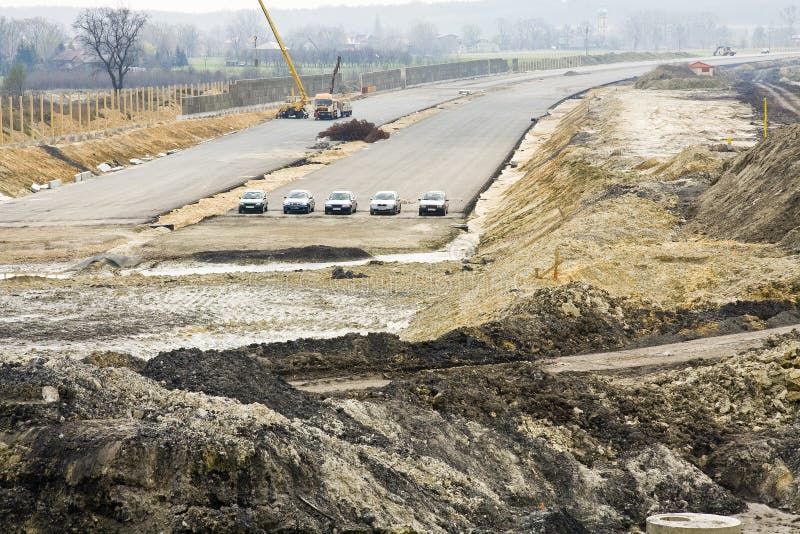 Road under construction stock image. Image of technology - 30521847