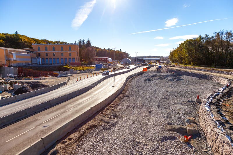 Road under construction stock photo. Image of infrastructure - 87794874