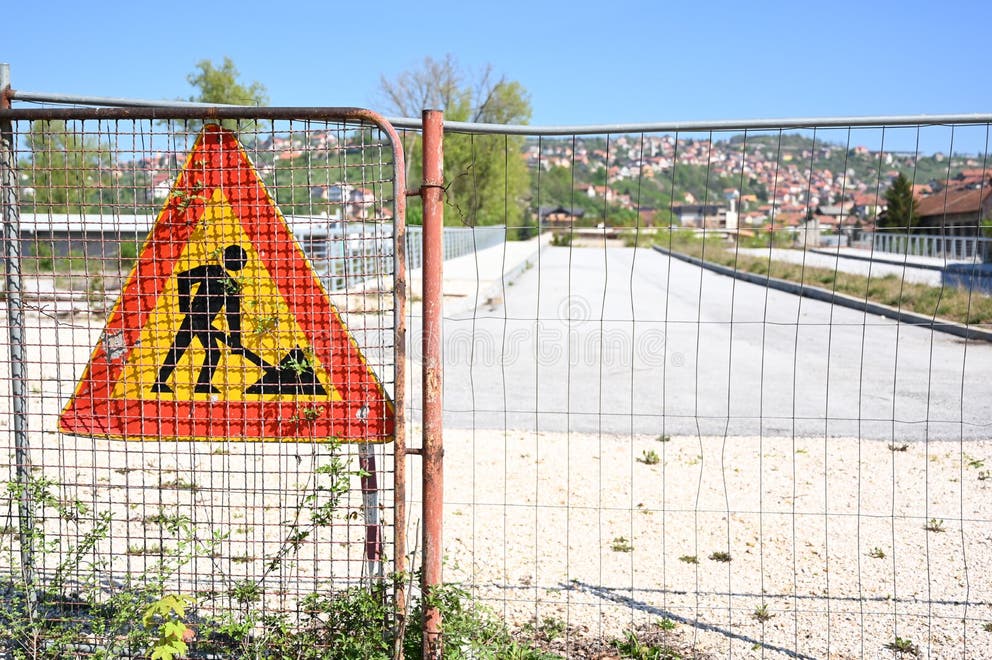 Road under construction stock photo. Image of work, roadwork - 186597468