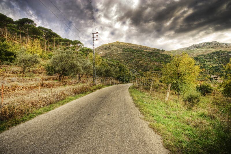Road under dramatic sky stock photo. Image of motorway - 12328972