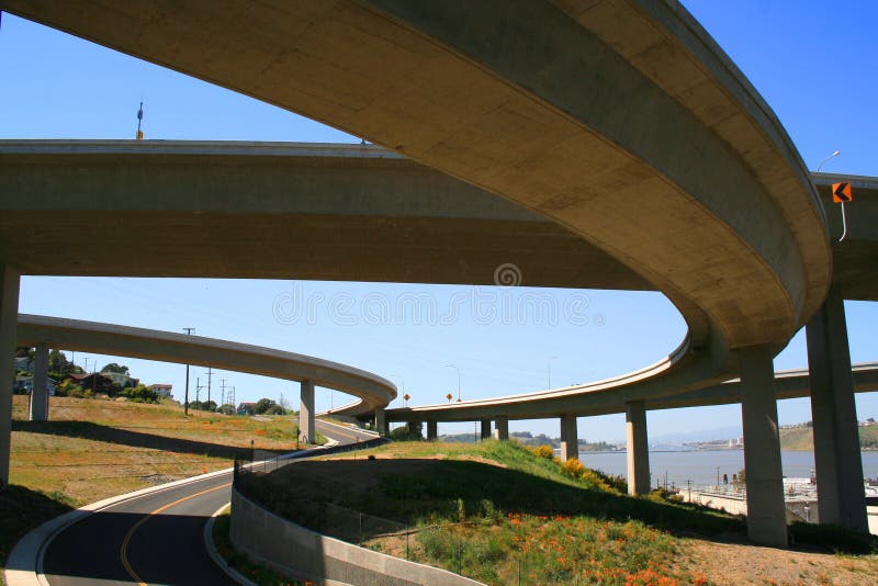 Bridge Overpass stock photo. Image of architecture, road - 3728144