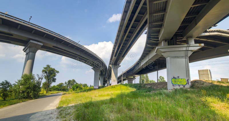 The Road Under Overpass stock photo. Image of journey - 73611718