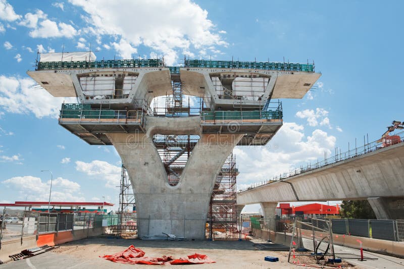 Road under reconstruction stock image. Image of arch - 31319751