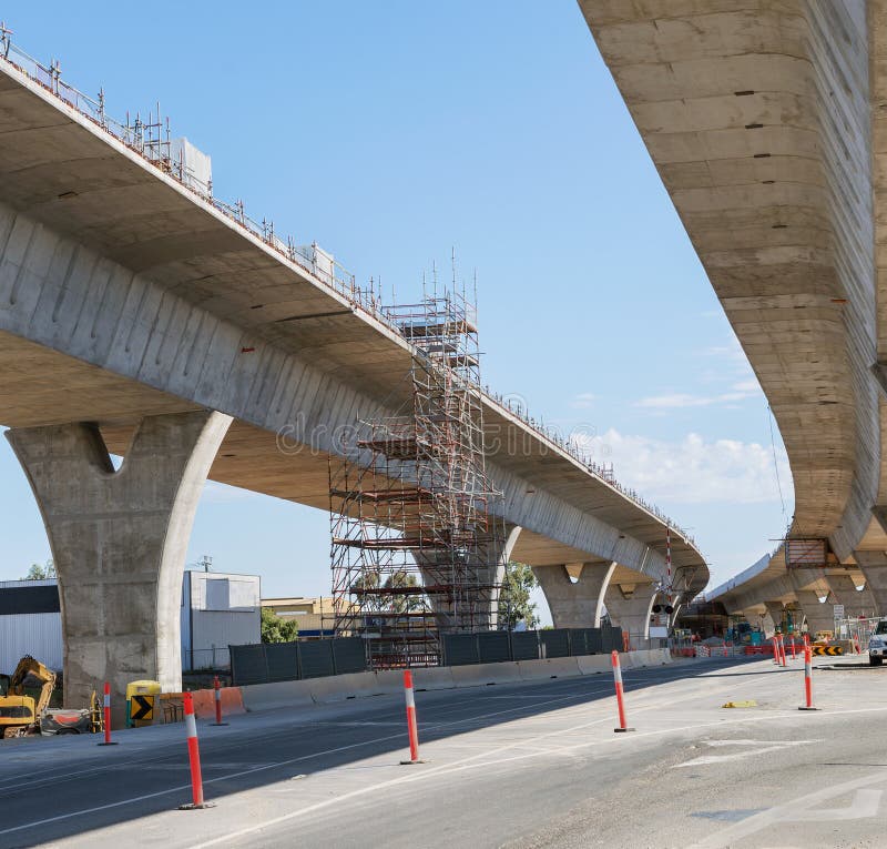 Road under reconstruction stock photo. Image of freeway - 46359734