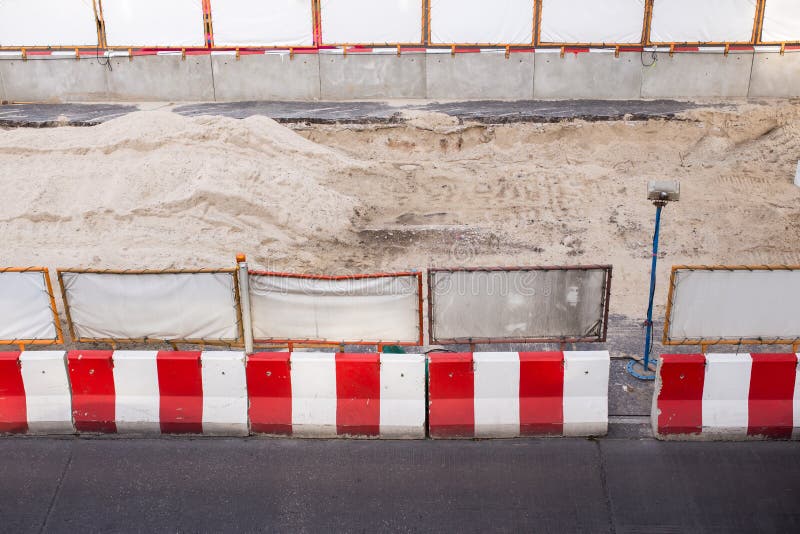 Road Under Reconstruction, Site Construction Stock Photo - Image of ...