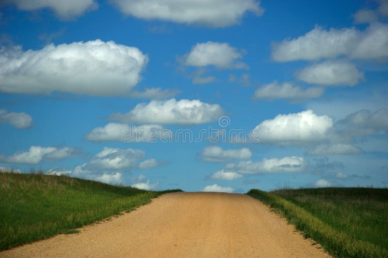 Road up the hill stock photo. Image of outside, grass - 15253344