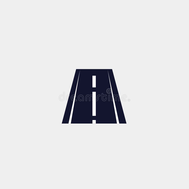 Road Vector Icon Illustration. Flat Icon Vector Stock Illustration ...