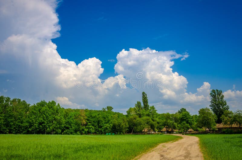 Road in village stock image. Image of driveway, landmark - 38282459