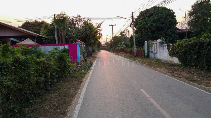 Road in village stock image. Image of road, countryside - 169089959