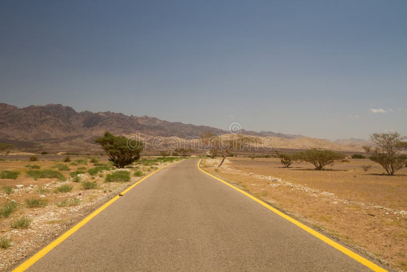Road in Wadi Araba editorial photo. Image of adventure - 45315596