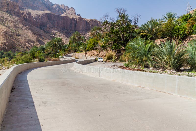 Road in Wadi Tiwi Valley, Om Stock Photo - Image of water, rock: 187520264