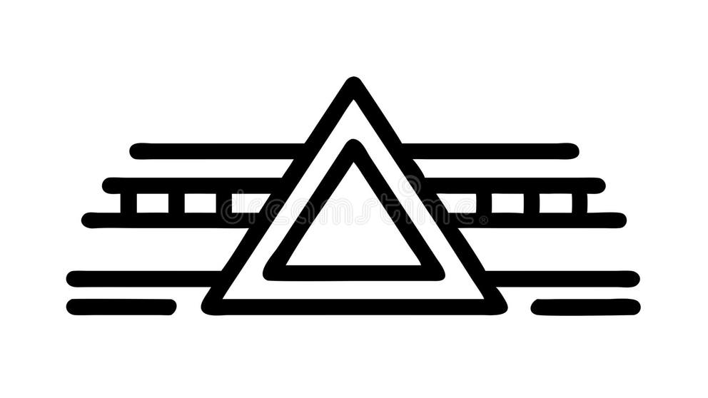 Road Warning Sign Icon, Indicating Obstacle or Construction Ahead ...