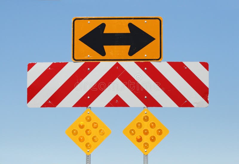 Road warning signs stock image. Image of warning, road - 18974733