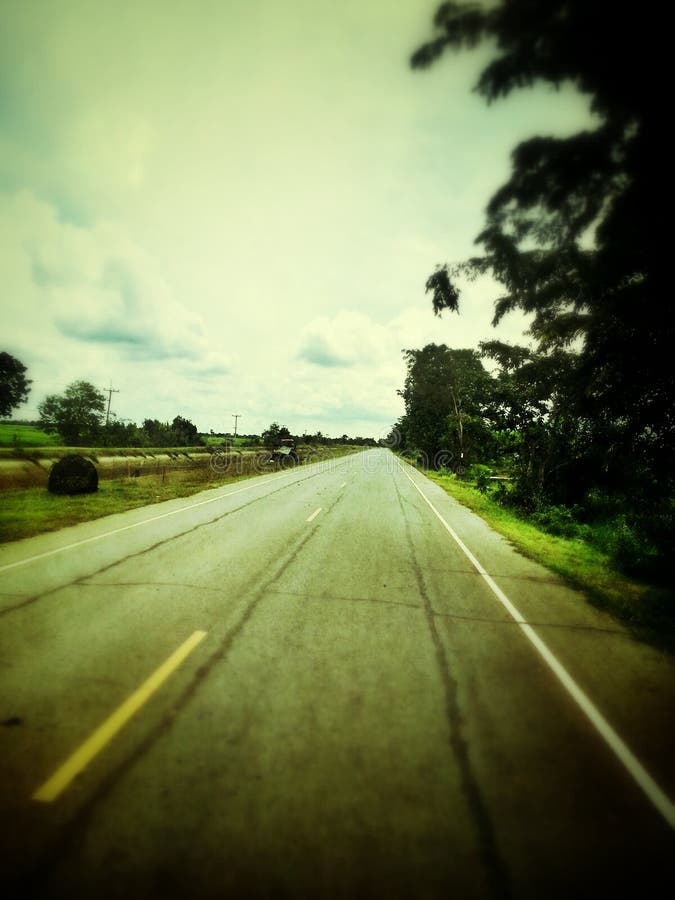 Road stock photo. Image of lonely, alone, road, goahead - 68115472