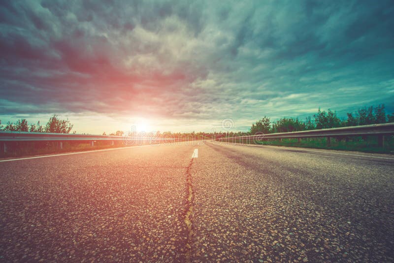 Road way forward direction stock photo. Image of evening - 113171770