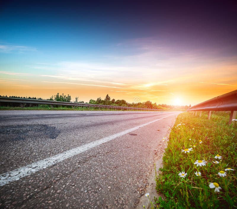 Road way forward direction stock image. Image of sunrise - 95042033