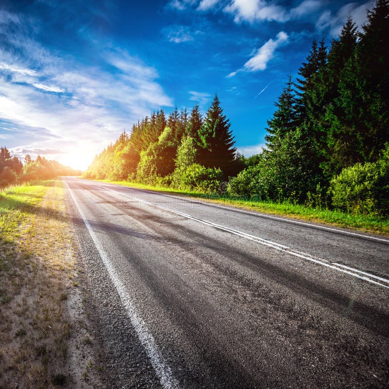 Road way forward direction stock photo. Image of sunshine - 93793622