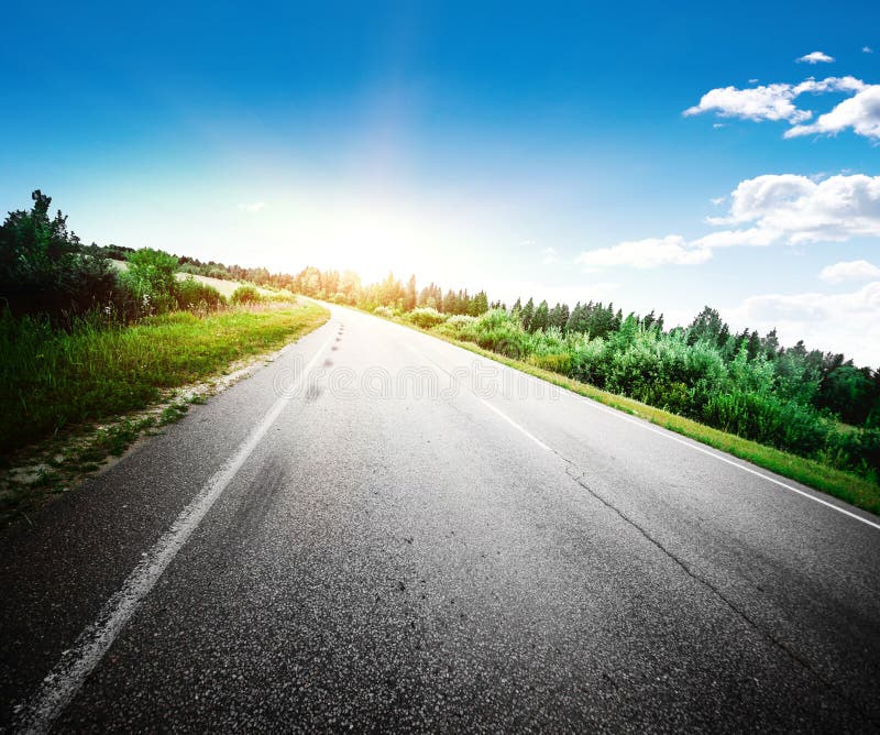 Road way forward direction stock photo. Image of trip - 101478238