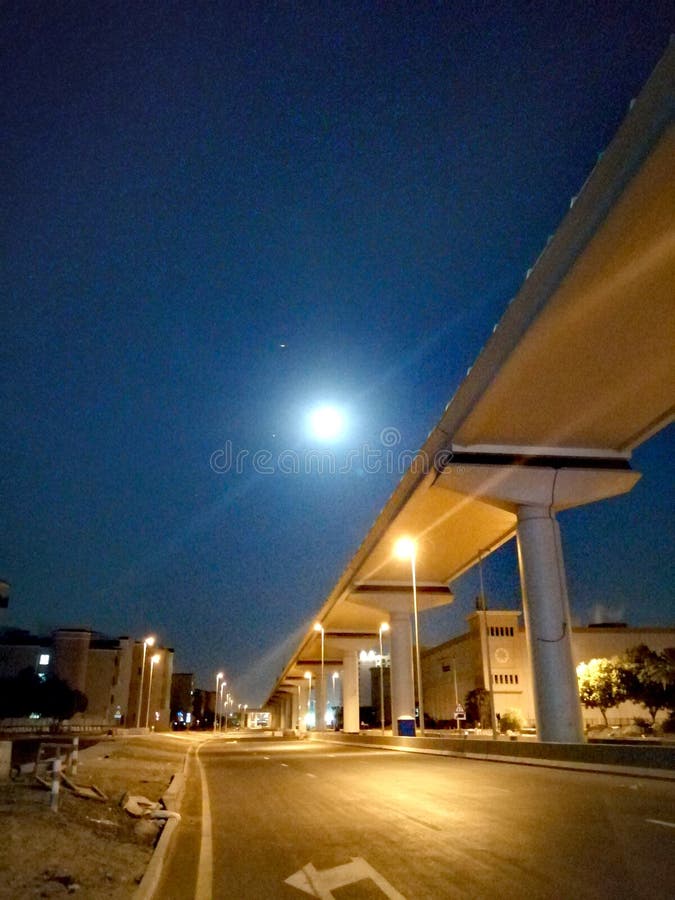 Road, Way, Metro Line, Night Stock Image - Image of metro, road: 192284961