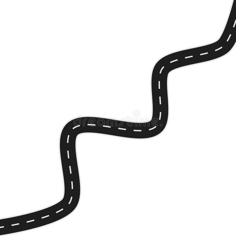 Road way with shadow stock vector. Illustration of guidance - 130394972