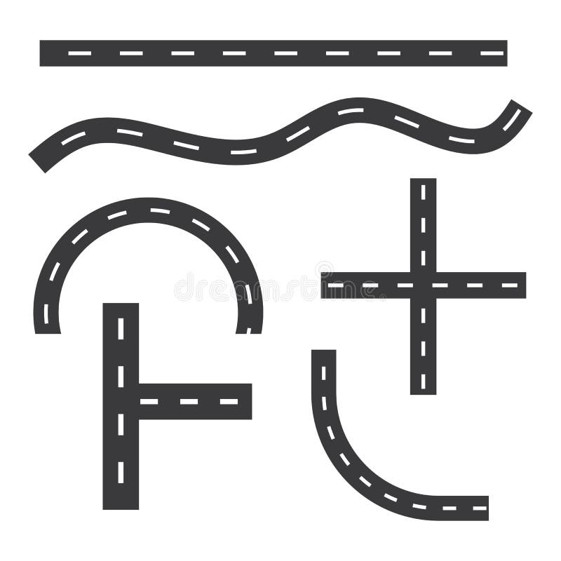 Road Way Vector Icon Illustration Design Stock Vector - Illustration of ...