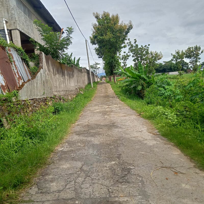 This is the Road Where People Return To Their Respective Homes Stock ...