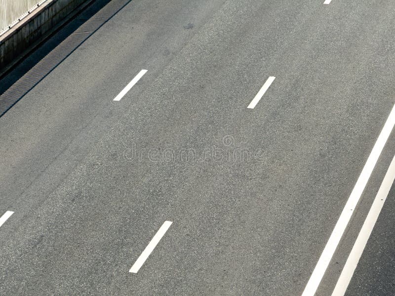 A Road with White Lines and No Cars Stock Image - Image of abstract ...